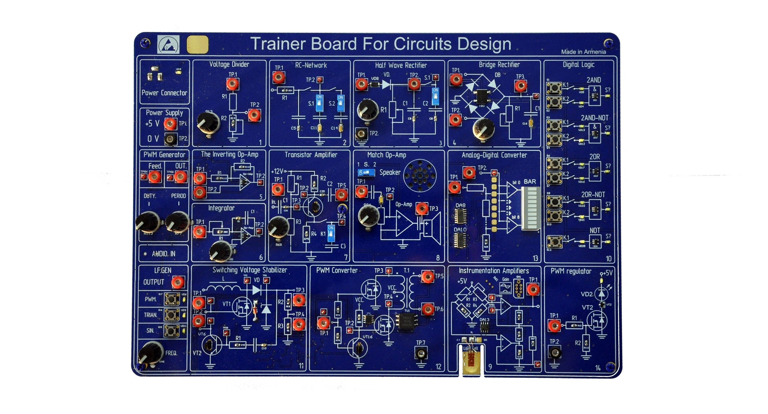 Trainer Board For Circuit Design — Modular Engineering