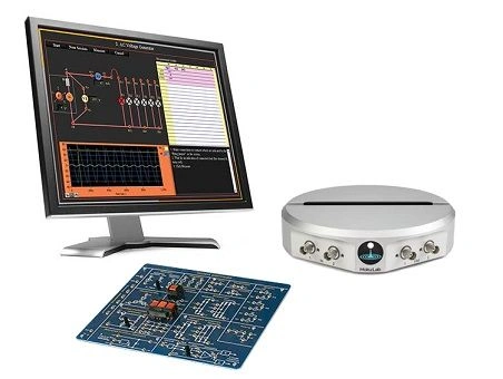 "Three-phase circuits" - engineering lab station based on Moku:Lab — Modular Engineering